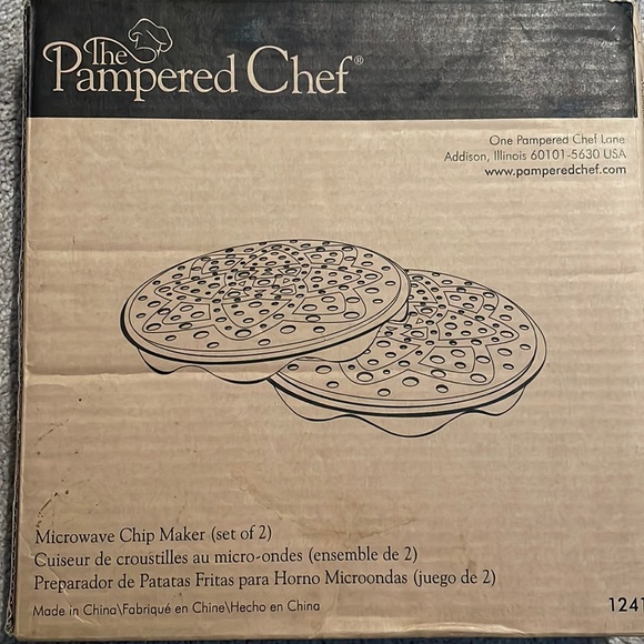 The Pampered Chef | Kitchen | Pampered Chef Set Of 2 Microwave Chip ...